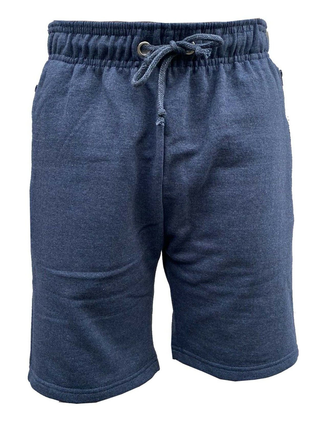 Mens Plain Sweat Shorts Fleece Zip Pockets Gym Running Jogging Summer ...