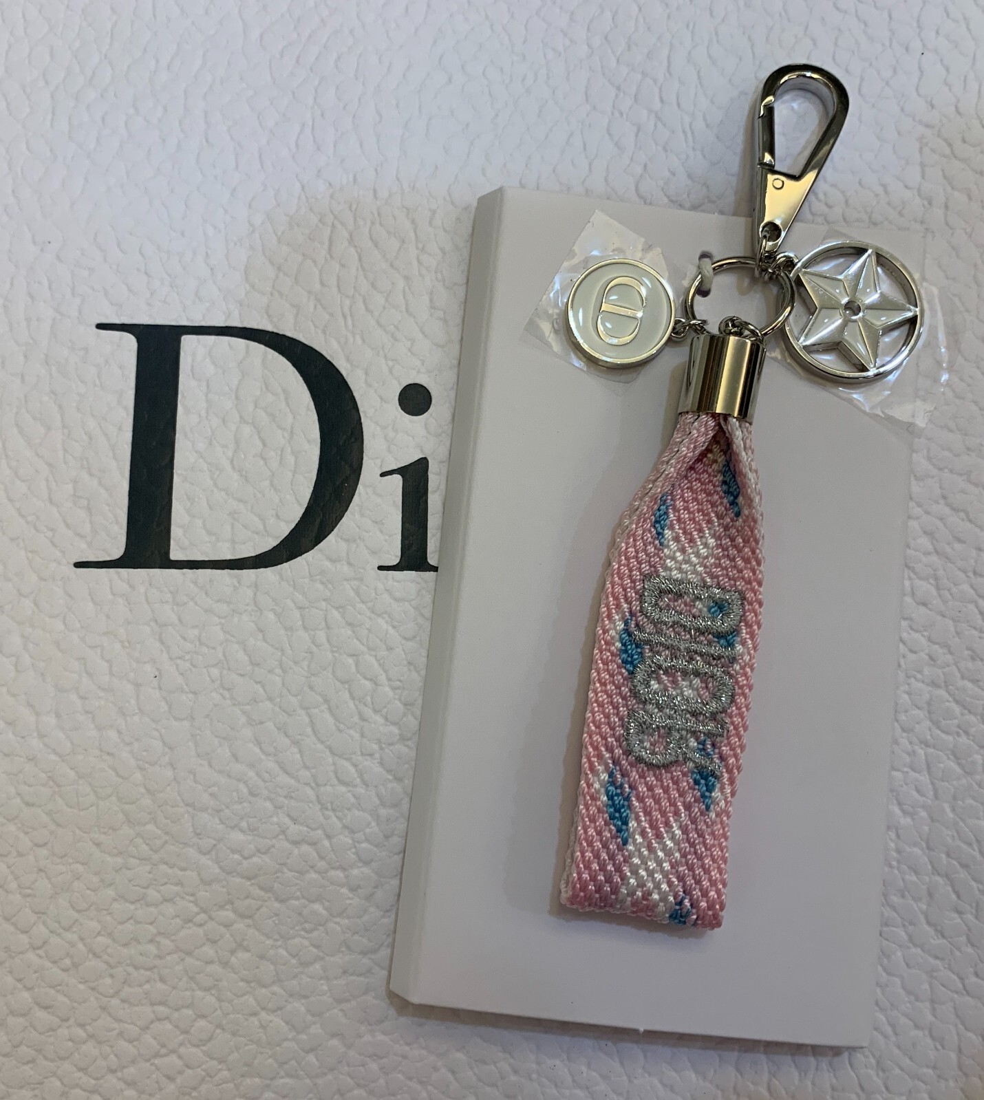 DIOR ACCROCHE-SAC HANDBAG HOOK Logo Keychain in Gift Box | eBay