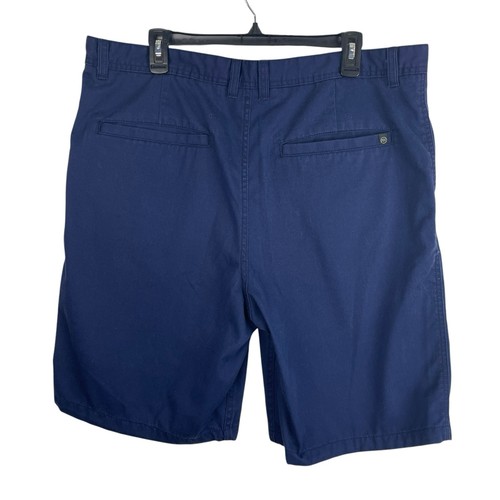 Free World Clothing Sz 38 Navy Zip Fly Chino Shorts Preppy Spring 9 ...