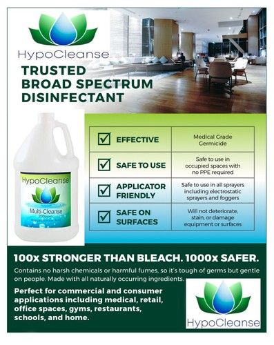 Hypochlorous Acid 200ppm 1 Gallon - Medical & Lab Grade - Pet Safe ...