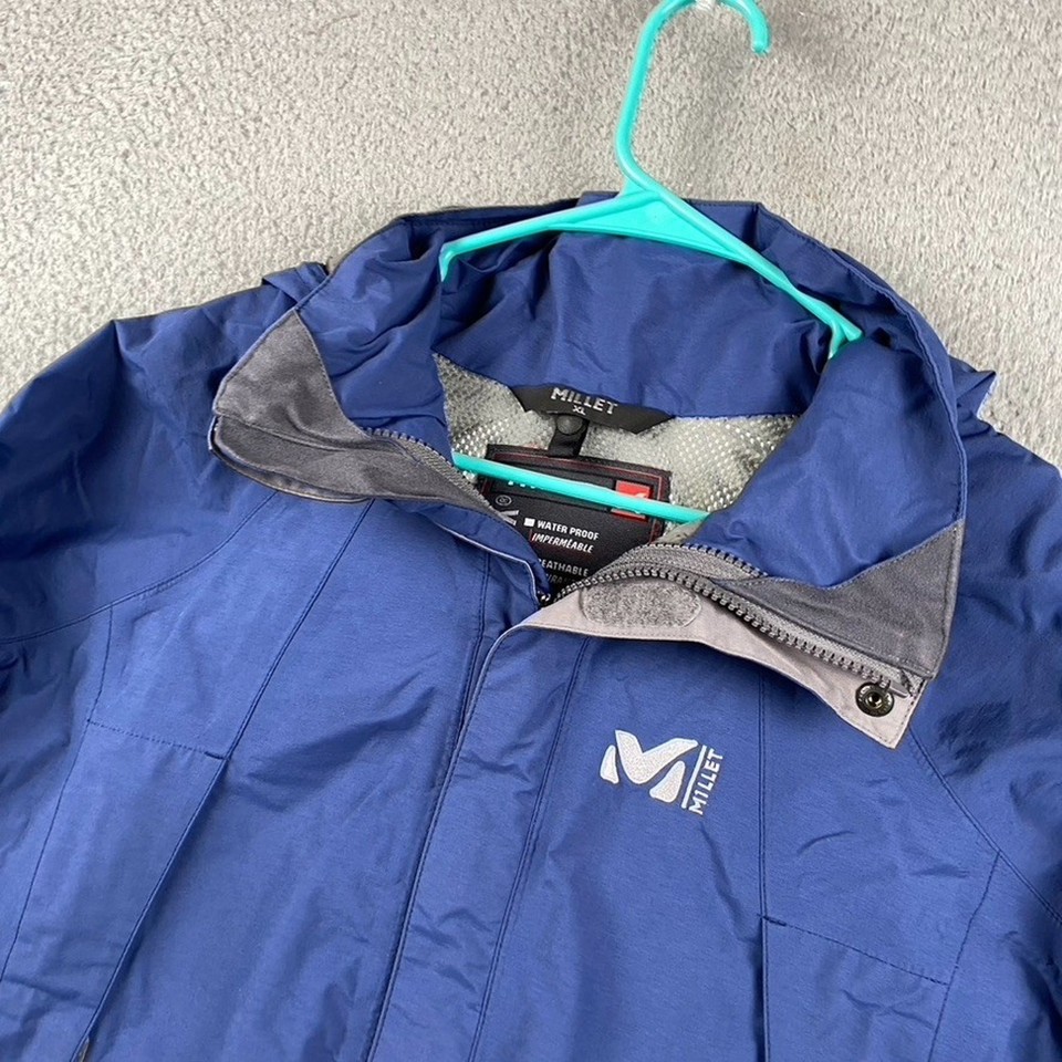 Millet Men’s XL Blue Gore-Tex Outdoors Jacket Waterproof Rain ...