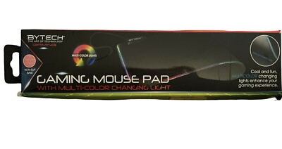 Bytech Gaming Mouse Pad with RGB Lighting - Black | eBay