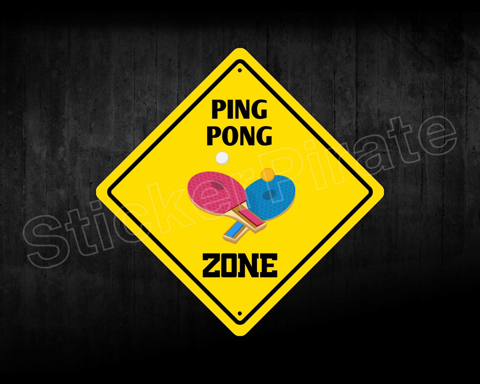 *Aluminum* Ping Pong Zone Funny Metal Novelty Sign 12"x12" | eBay