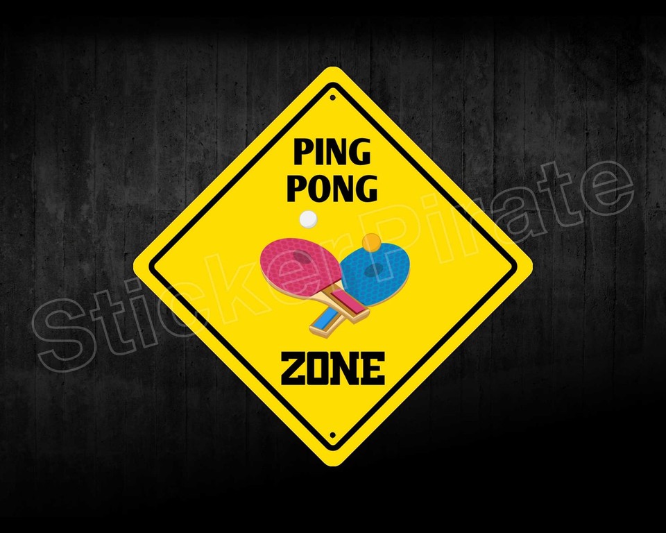 *Aluminum* Ping Pong Zone Funny Metal Novelty Sign 12"x12" | eBay