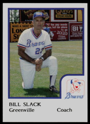 1986 ProCards Bill Slack Greenville Braves | eBay