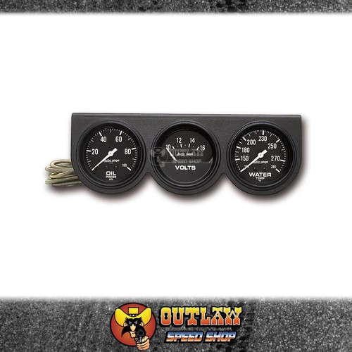 AUTOMETER AUTO GAGE 3 GAUGE CONSOLE KIT 2-5/8" OIL/TEMP/VOLT BLACK ...