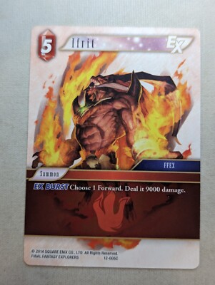 Ifrit - 12 - 005C - NON FOIL - Final Fantasy TCG Card | eBay Australia
