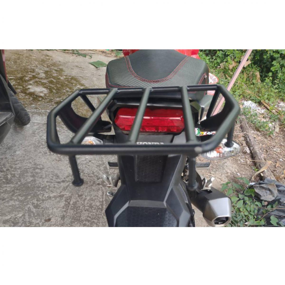 REAR RACK LUGGAGE CARRIER BLACK CUSTOM FOR HONDA GROM MSX SF 2017-2022 ...