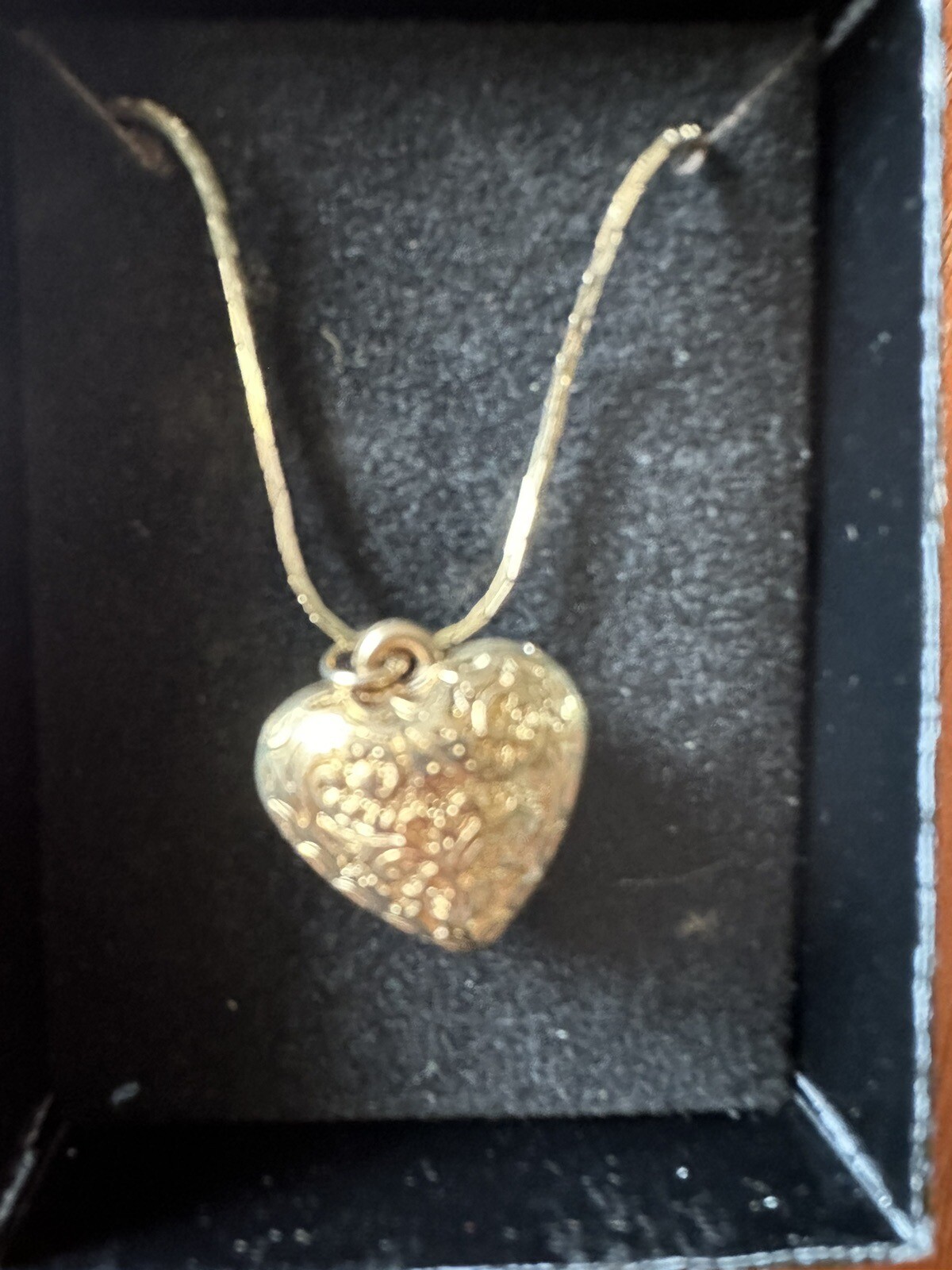 Heart Pendant Necklace Gold 18” Cobra Chain Ronte Beverly Hills Love ...