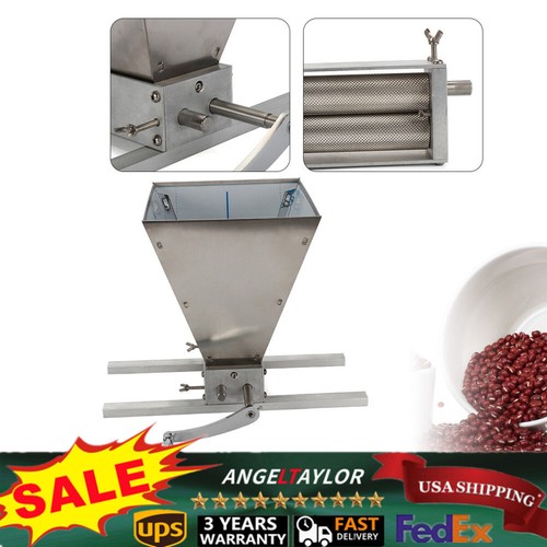 Manual Grain Mill Wheat Grinder Oat Feed Grinding Machine w/ 2 Rollers ...