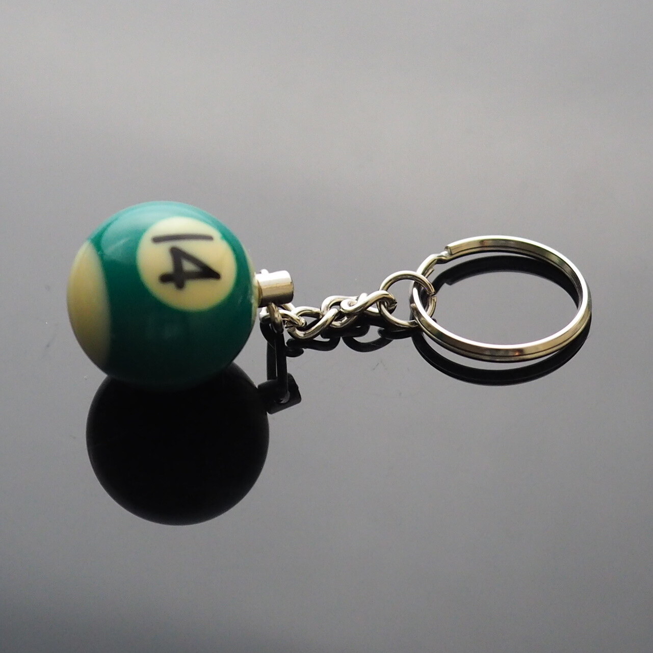 1x Billiards Table Pool Ball Keychain Cool Player Gift - Choose Numbers ...