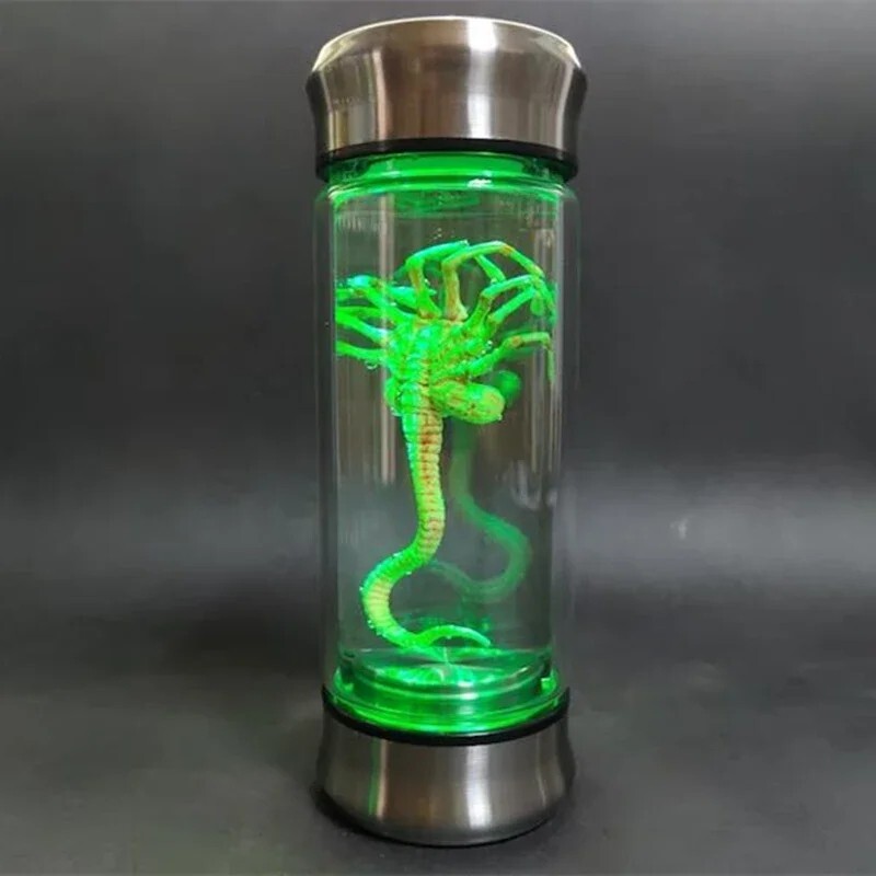 Light Up Alien Jar Xenomorph Specimen Facehugger Embryo Glass Movie ...