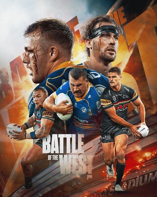 PENRITH PANTHERS PARRAMATTA EELS NRL RUGBY TEAM poster,FREE POST ...
