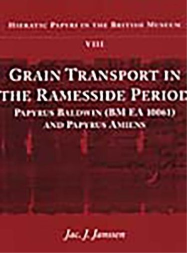 Jac J. Janssen Grain Transport in the Ramesside Era (Hardback ...