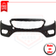 New Bumper Cover Fascia Front for Mercedes E Class MB1000533 ...