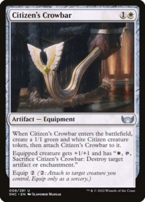 MTG Citizen's Crowbar Magic the Gathering Uncommon Artifact Equipment ...