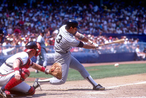 Jack Clark New York Yankees bats v Cleveland Indians in a- Baseball ...
