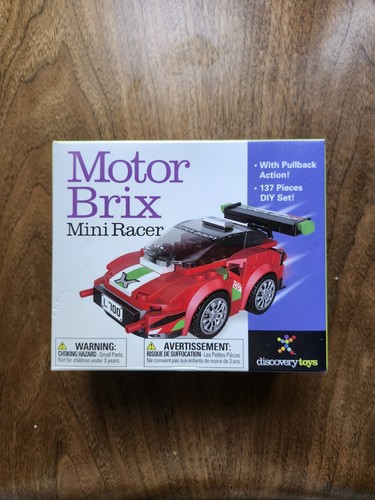 Motor Brix Mini Racer Model Car Kit 137 Pieces Real Rubber Tires! NEW ...
