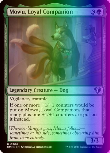 MTG Mowu, Loyal Companion (306/1455) Commander Masters LP FOIL | eBay