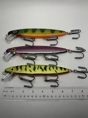 Joe Bucher Shallow Raider 3 Bait Lot - 2 Are Chrome - Musky Northern ...
