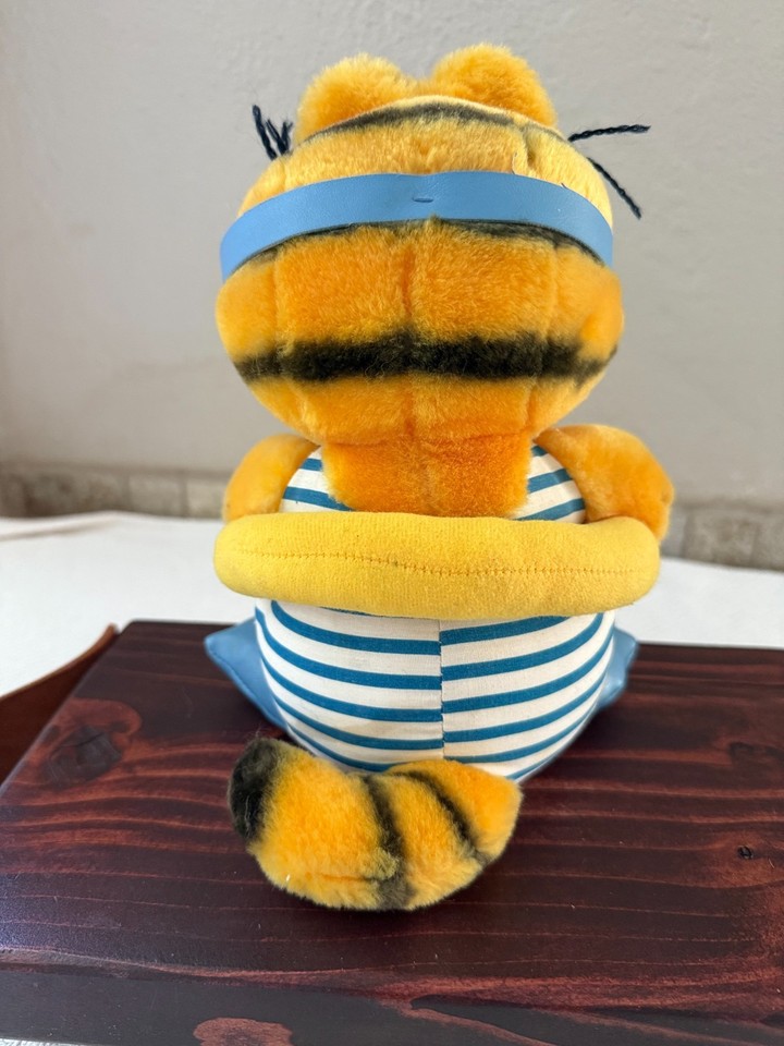 Vintage Garfield Scuba Diver 1978/1981 Plush Dakin Duck Mask Flippers 9 ...