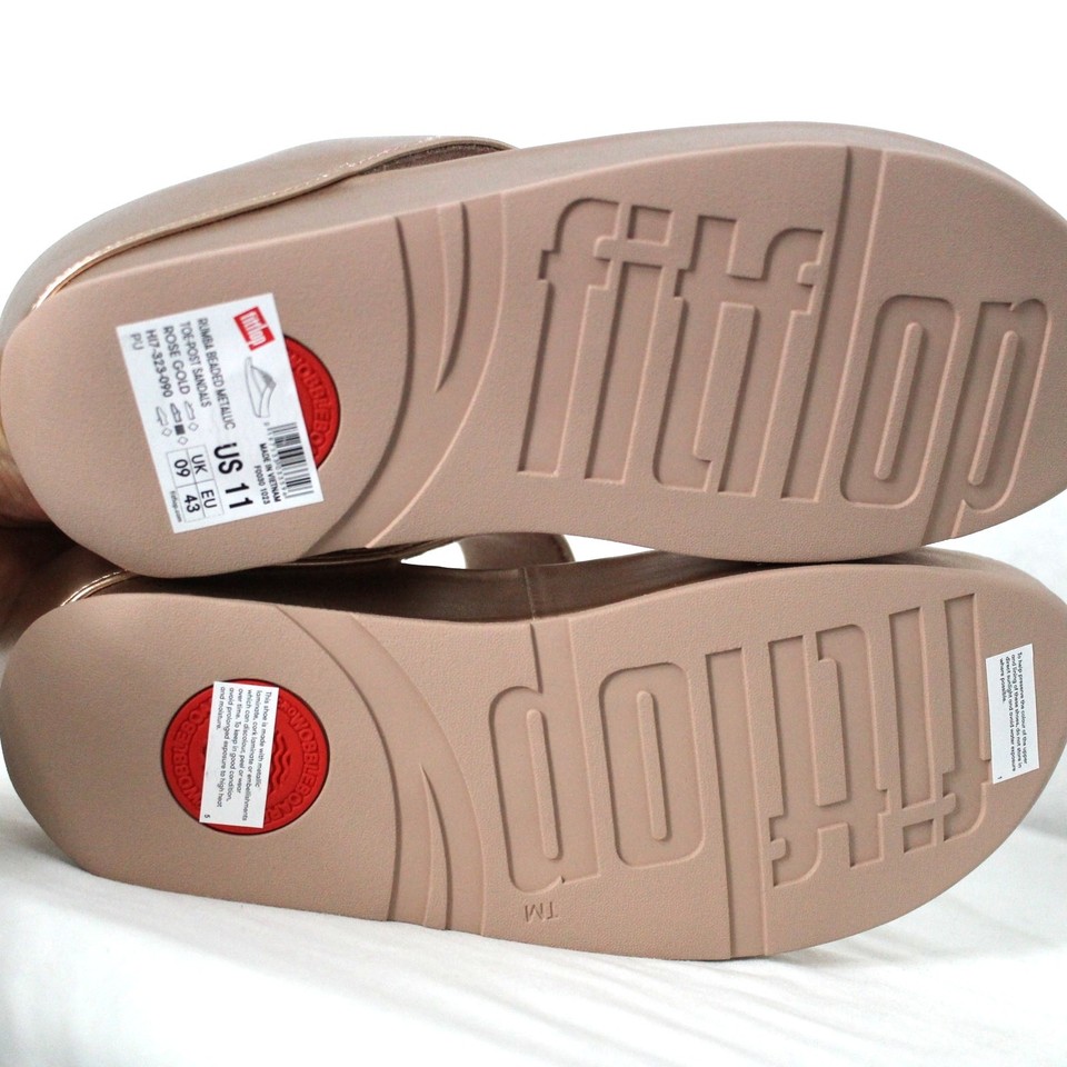 FitFlop RUMBA Beaded Toe-Post Sandals Size 11 NIB | eBay