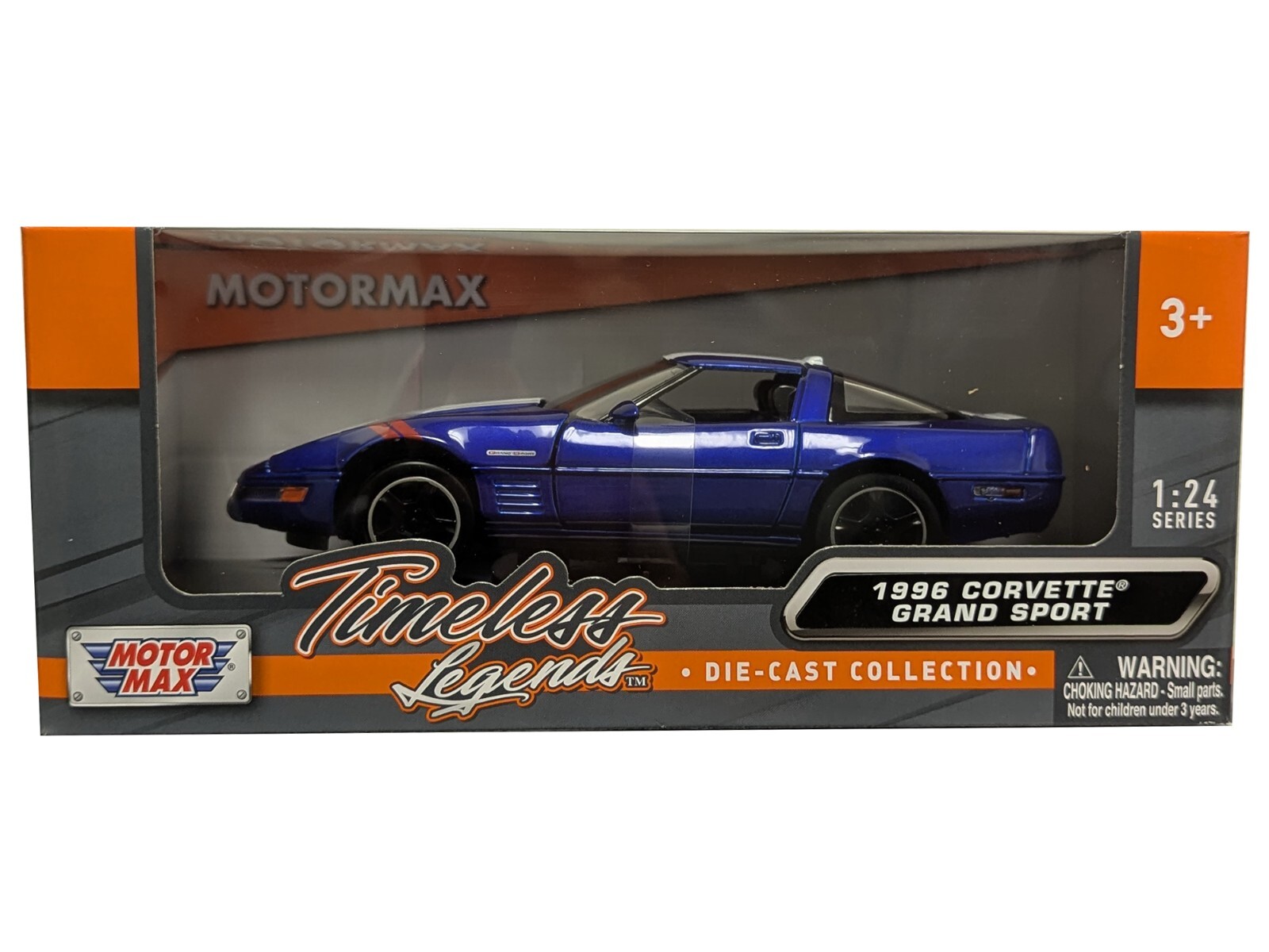 1996 CHEVROLET CORVETTE GRAND SPORT BLUE 1/24 DIECAST MODEL BY MOTORMAX ...