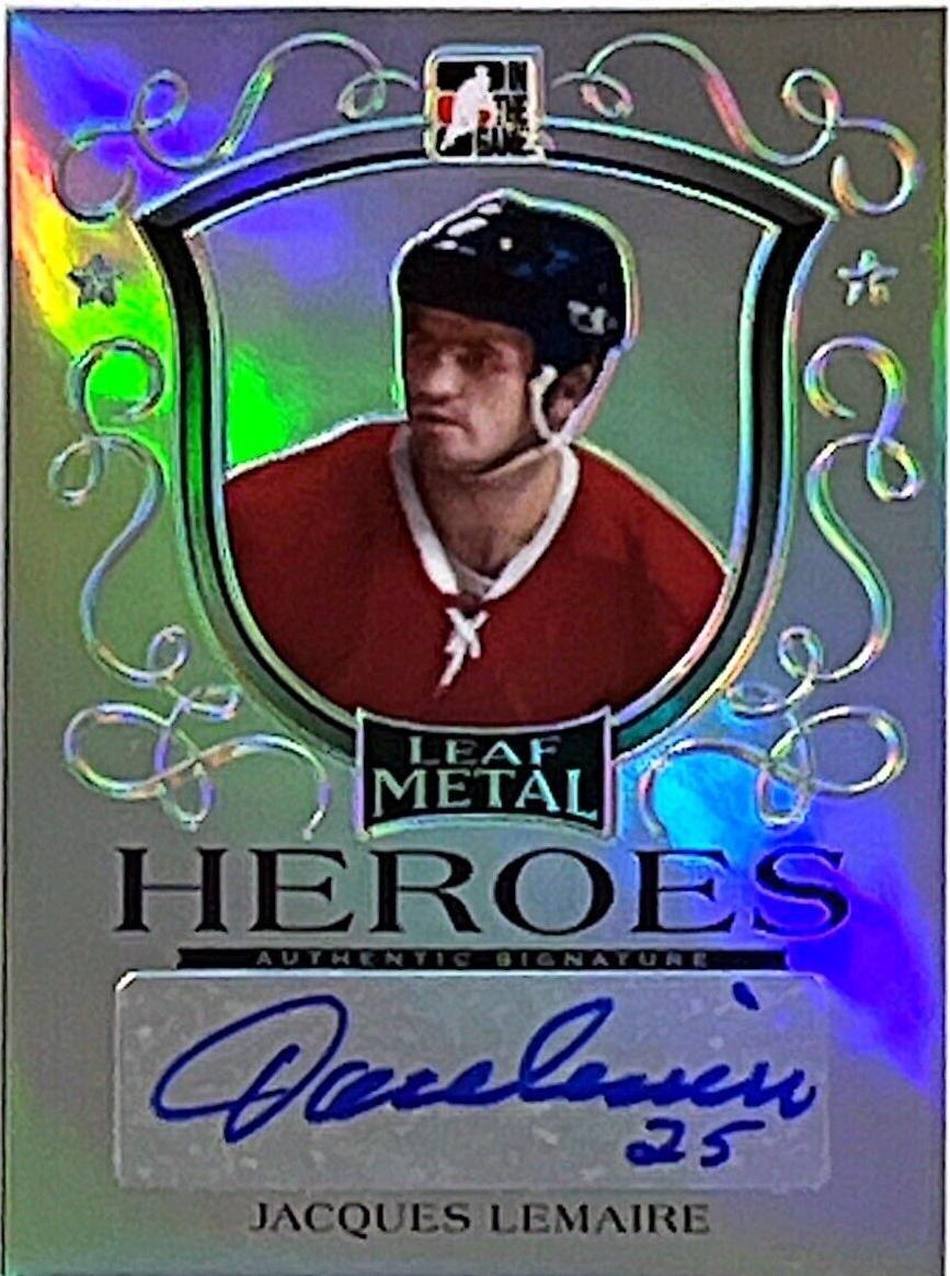 2014-15 In The Game Leaf Metal - Heroes Jacques Lemaire #MH-JL1 /25 (AU ...