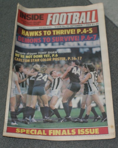 1987 Inside Football Newspaper | eBay Australia