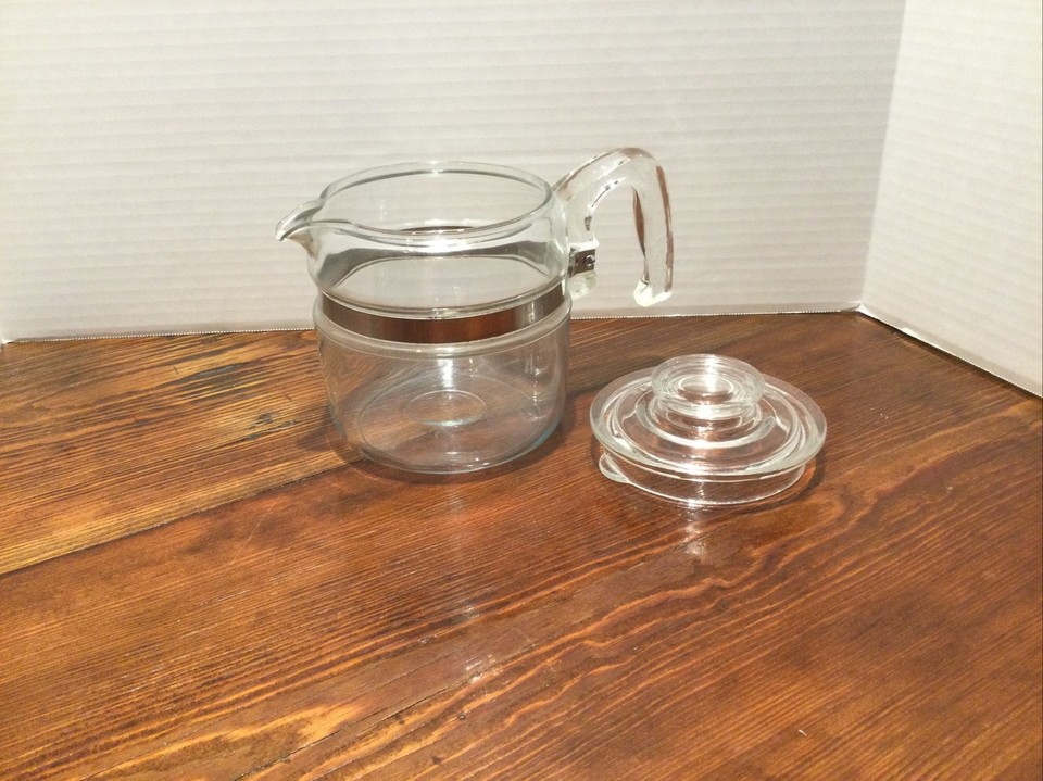 Pyrex Coffee Pot Percolator Glass 4 Cup 7754-B POT & LID ONLY ~ cabin ...