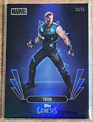 2025 Topps Disney Genesis #84 Thor (Marvel) Blue Foil 22/75 | eBay