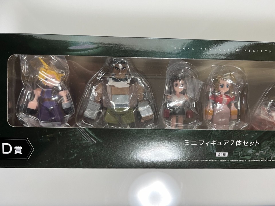 FINAL FANTASY 7 VII REBIRTH Kuji SET OF 7 Polygon Mini Figures OFFICIAL ...