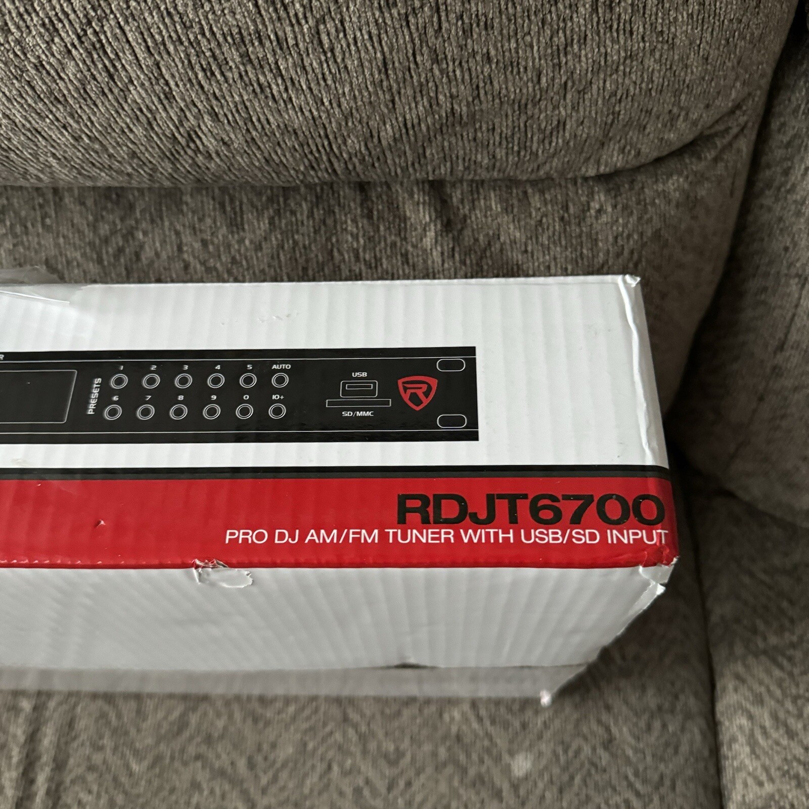 Rockville RDJT6700 Rack Mount Digital AM/FM Radio Tuner Receiver with ...