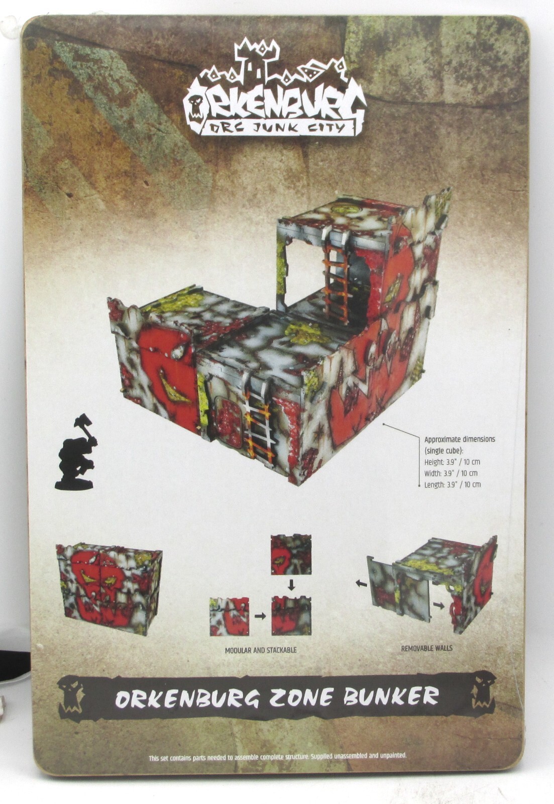Kromlech KRTS198 Orkenburg Zone Bunker (Orc Junk City) Terrain Kit ...