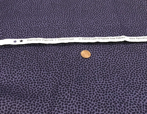 Black Pebbles on Purple * Patrick Lose * 100% Cotton Remnant * 22" x 8 ...