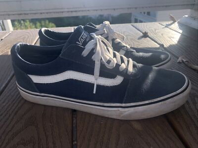 Vans Off The Wall Dark Blue Denim Casual Sneakers 500714 Shoes Men's ...