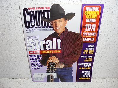Vintage Country Weekly Magazine March 20 2001 George Strait | eBay