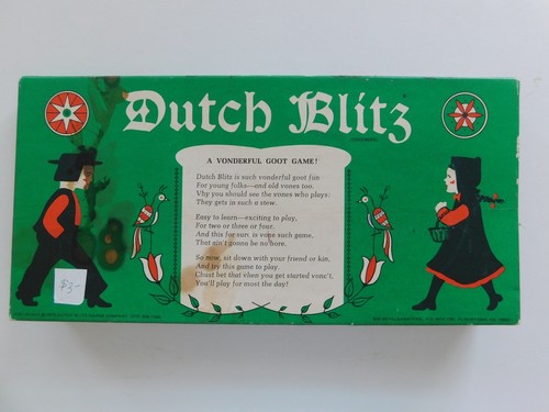 Vintage Dutch Blitz Game 1973 Pennsylvania Dutch Card Game complete 40 ...