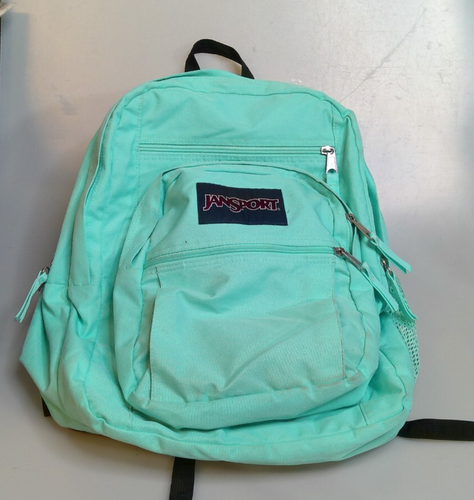 JanSport Big Student Backpack Aqua Teal Mint Green 2 Compartment Book ...