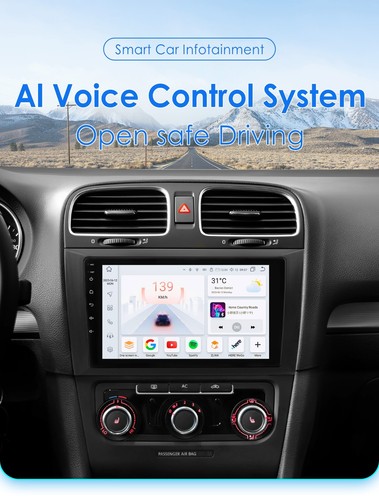 4+32GB 9" For VW Volkswagen Golf MK6 Carplay Radio Android 13 Car ...