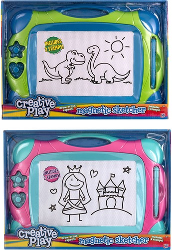 Kids Writing Drawing Board Magic Writer Magnetic Slate Doodle Pad Toy ...