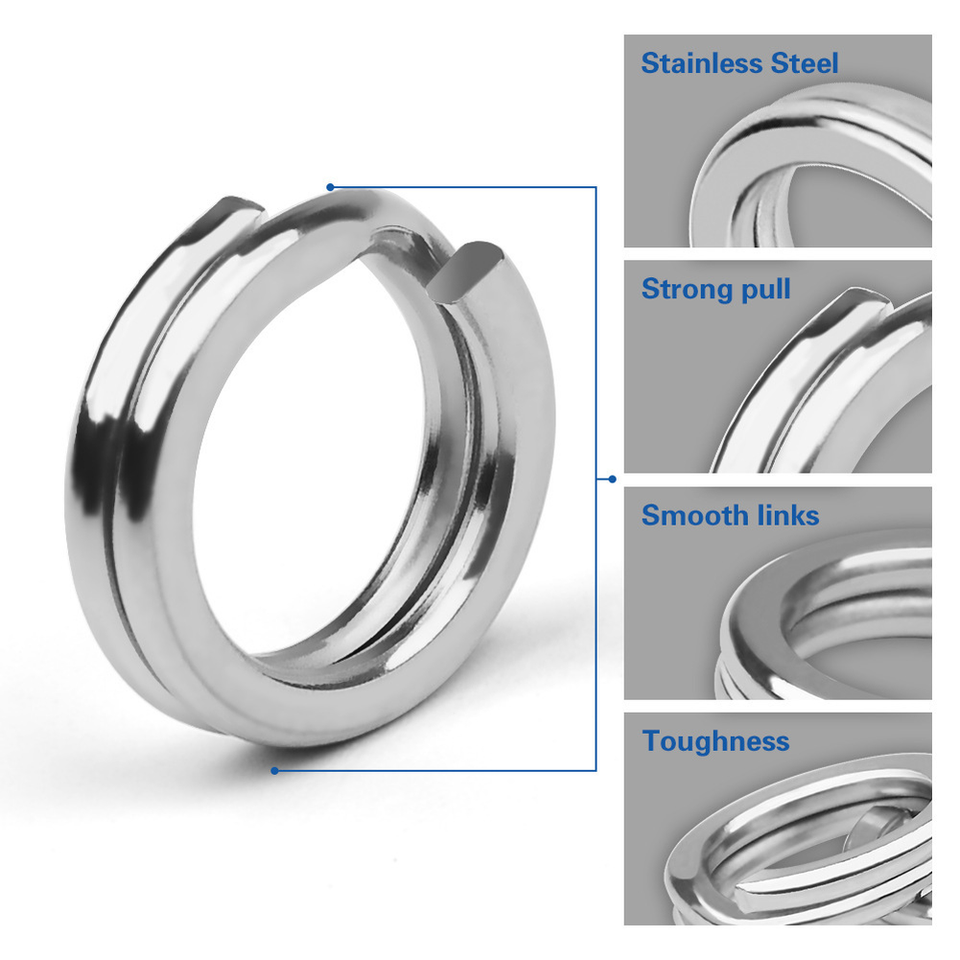 Split Rings Hook Connectors Lightweight Portable Heavy-duty ...