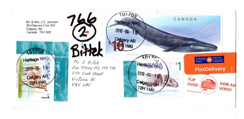K288 Canada AB Alberta - Calgary 2019 - $10.00 Whale / Flex Delivery ...
