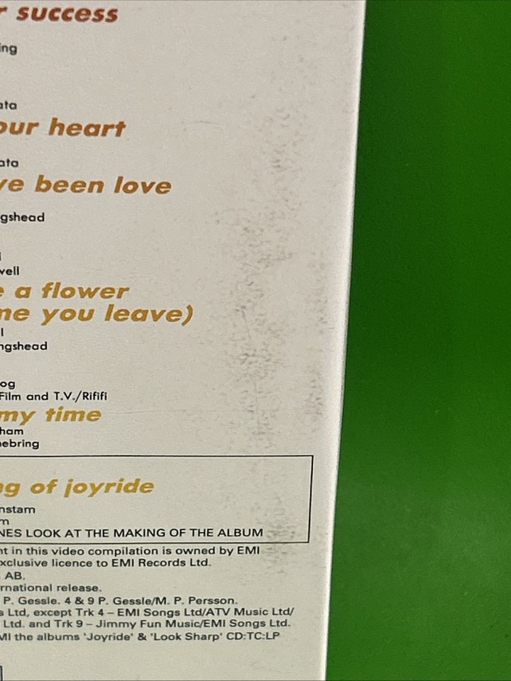 ROXETTE VHS BUNDLE - LOOK SHARP LIVE THE VIDEOS & LIVE-ISM | eBay UK