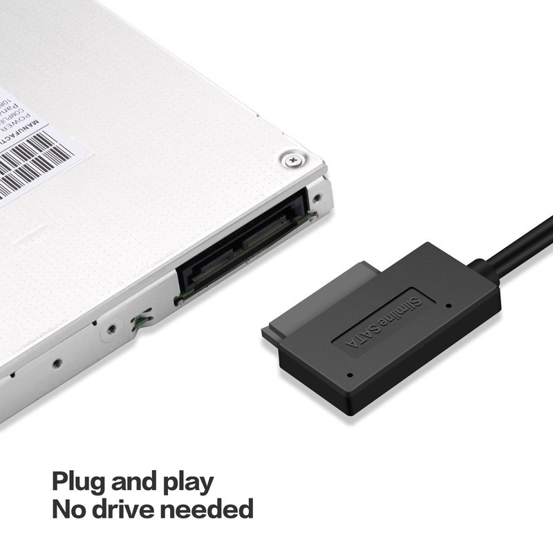 USB3.0 to SATA7+6Pin 13 Pin Slimline Sata Cable for Laptop CD DVD ROM ...