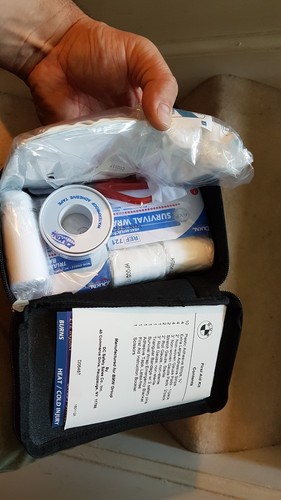 New BMW First Aid Kit NEW Factory original emergency survival blanket ...