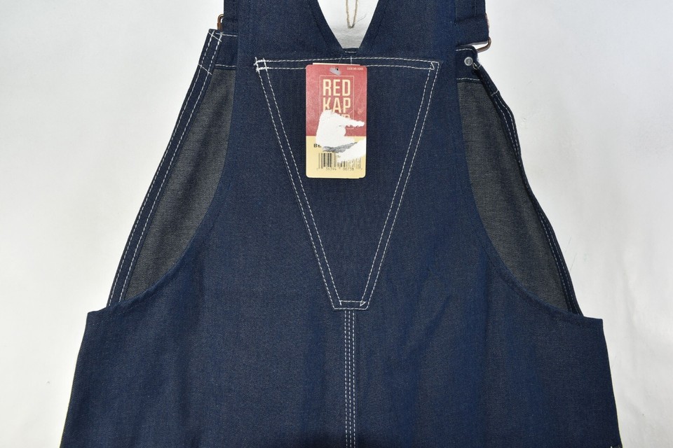 New Red Kap Bib Overalls Carpenter Classic Fit Blue Jean Denim Mens ...