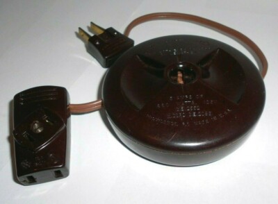 Vintage G.E. Bakelite Cord Winder with Cord and Original Ends | eBay