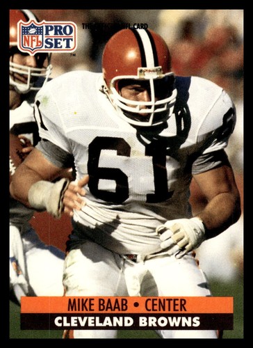 1991 Pro Set #469 Mike Baab Cleveland Browns Football Card EX/NM | eBay