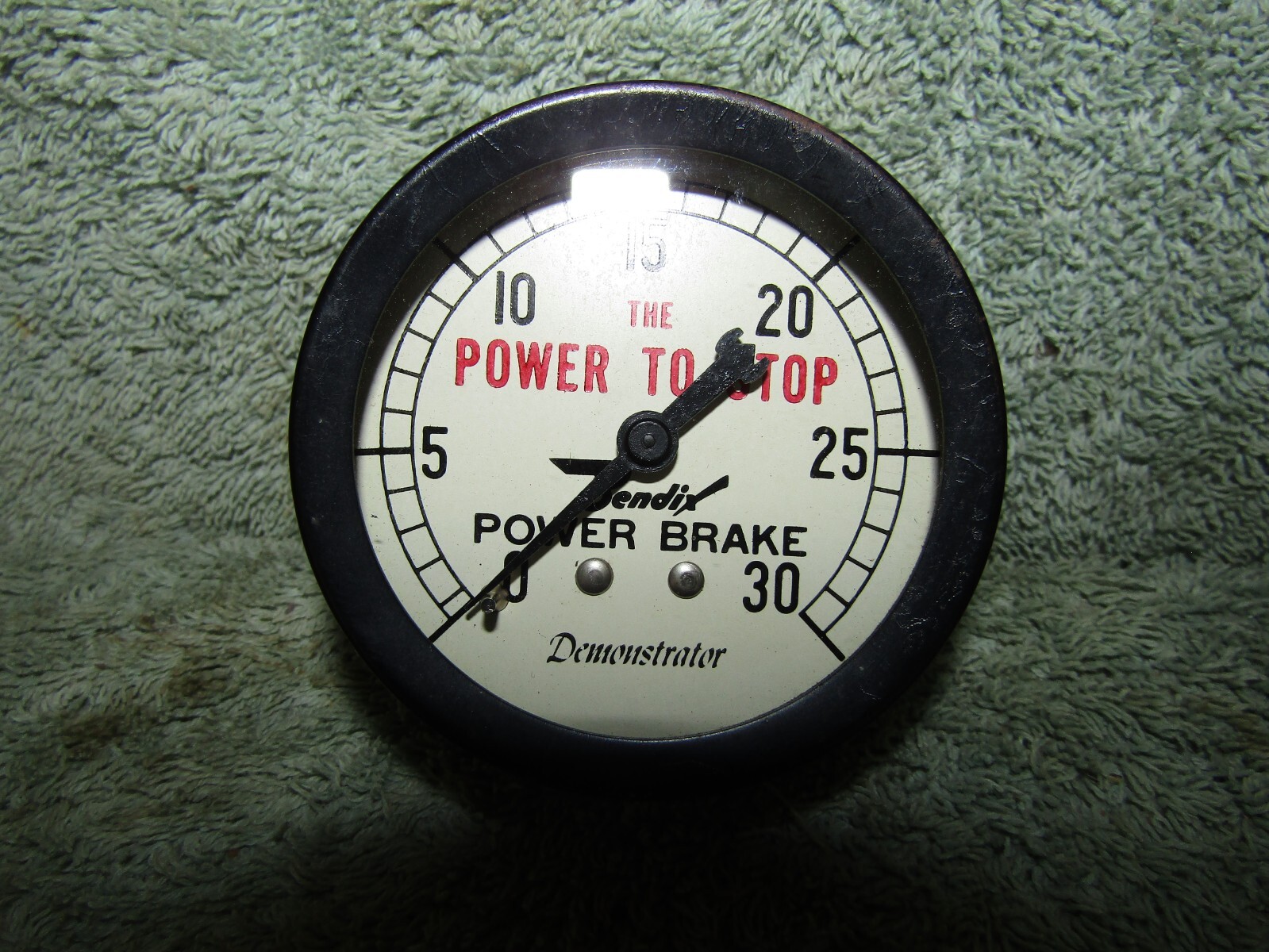 Vintage NOS Bendix Air Pressure Demonstrator Gauge Power Brake 0-30 ...